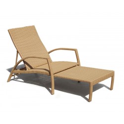 Rattan folding sun lounger store