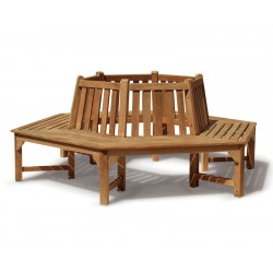 Teak Hexagonal Tree Bench | Teak Tree Seat