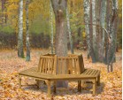 Teak Hexagonal Tree Bench | Teak Tree Seat