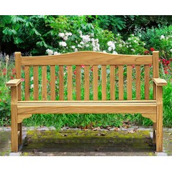 Tribute 5ft Teak Commemorative Memorial Bench | Remembrance Bench
