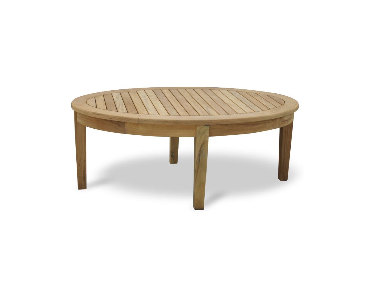 Teak Banana Bench and Coffee Table Conversation Set