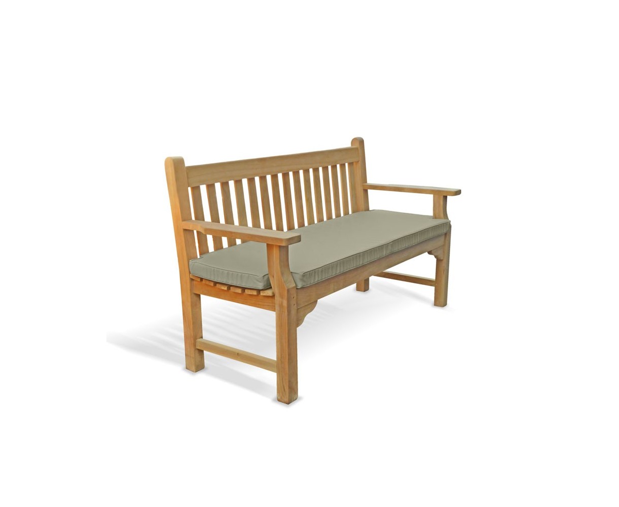 Taverners Teak 3 Seater Garden Bench | Wooden Park Bench