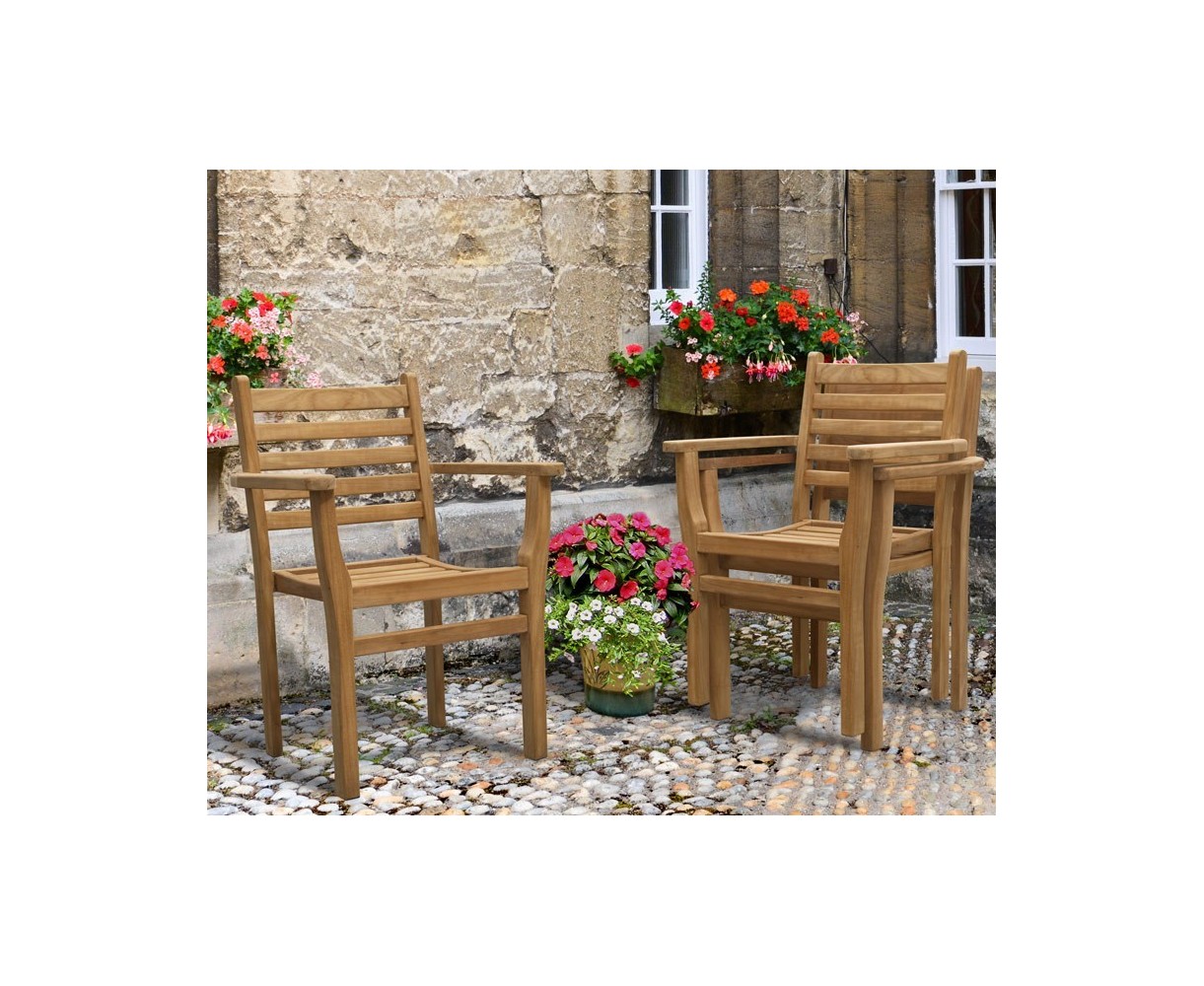 Yale 8 Seater Extending Dining Table and Stackable Chairs Set