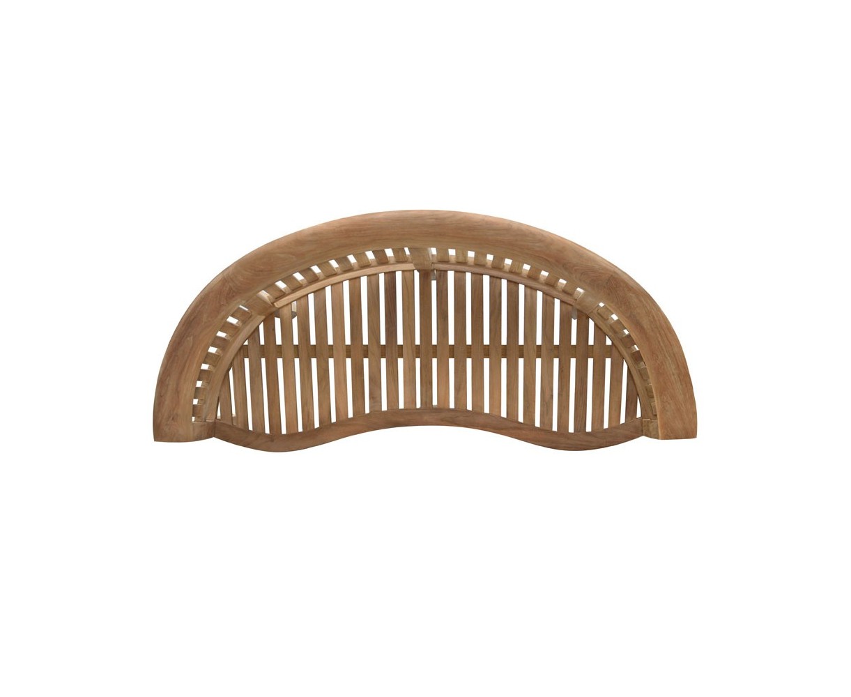 Super-Deluxe Teak Banana Bench | Peanut Bench