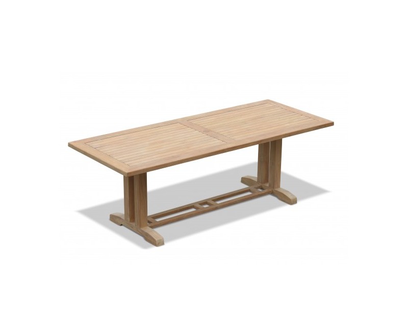 Cadogan 8 Seater Rectangular Dining Table 2.25m & Monaco Stacking Chairs