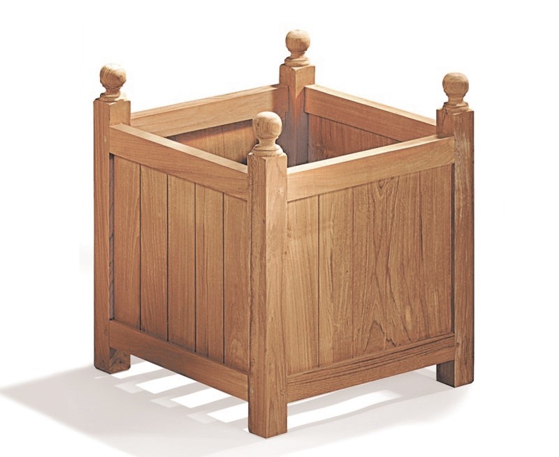 Teak Wooden Garden Planter | Large Versailles Planter