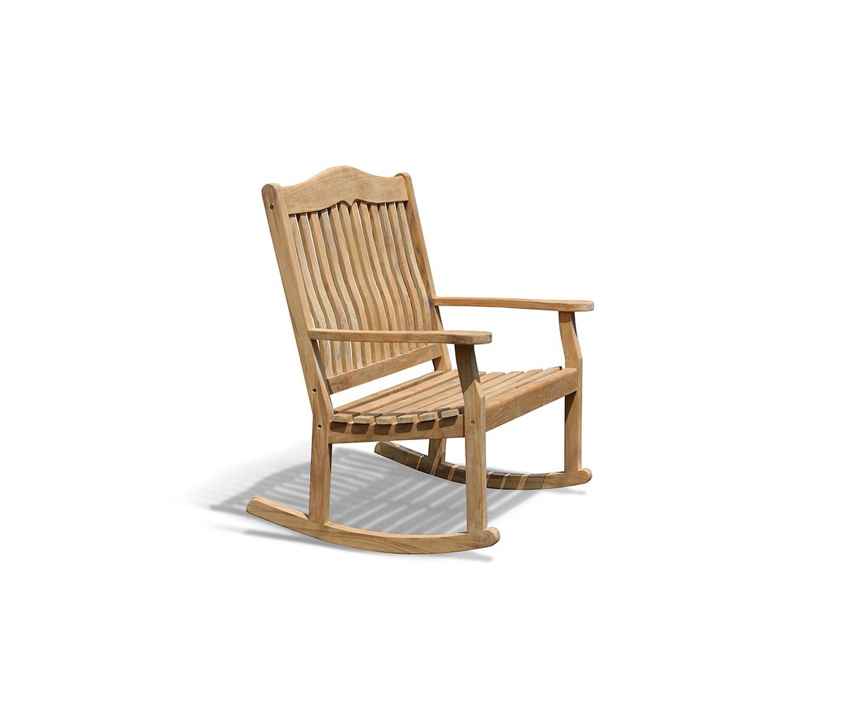 Rose Garden Teak Rocking Bench – 1.2m, 2 Seater