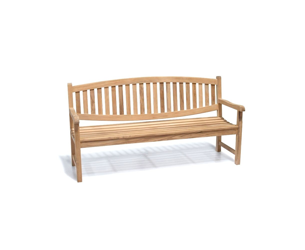 Ascot Teak 4 Seater Garden Benches | Modern Outdoor Bench