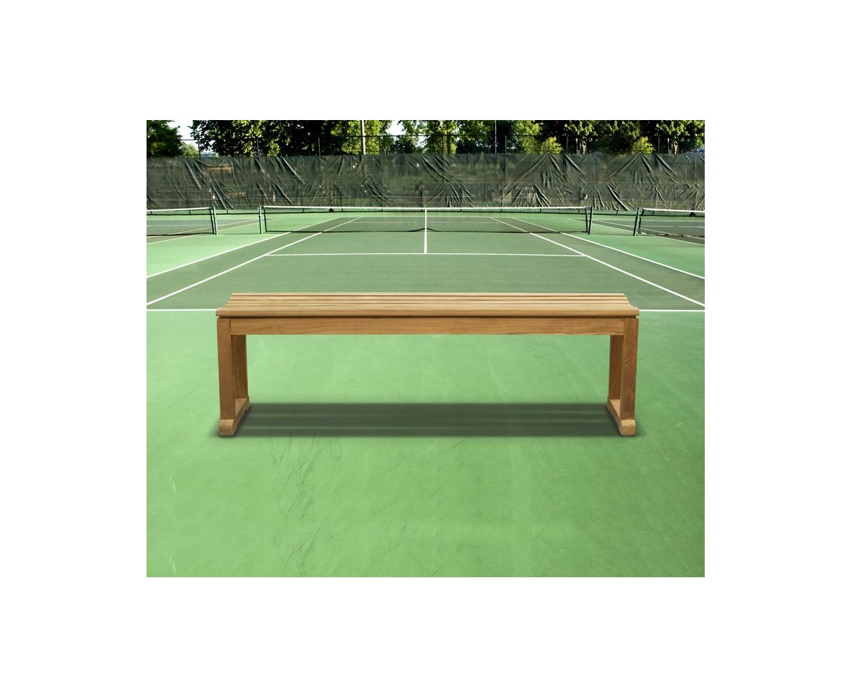 Westminster Teak 4ft Backless Garden Bench | Tennis Bench