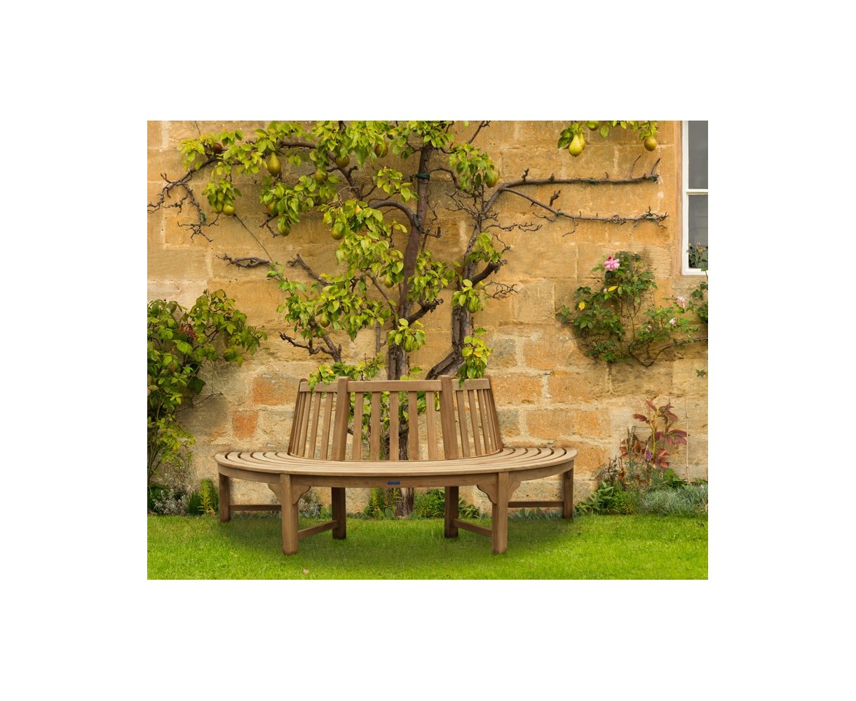 Teak Circular Half Tree Seat
