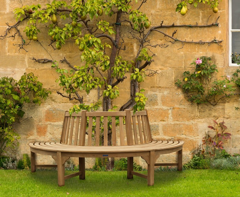 Teak Circular Half Tree Seat