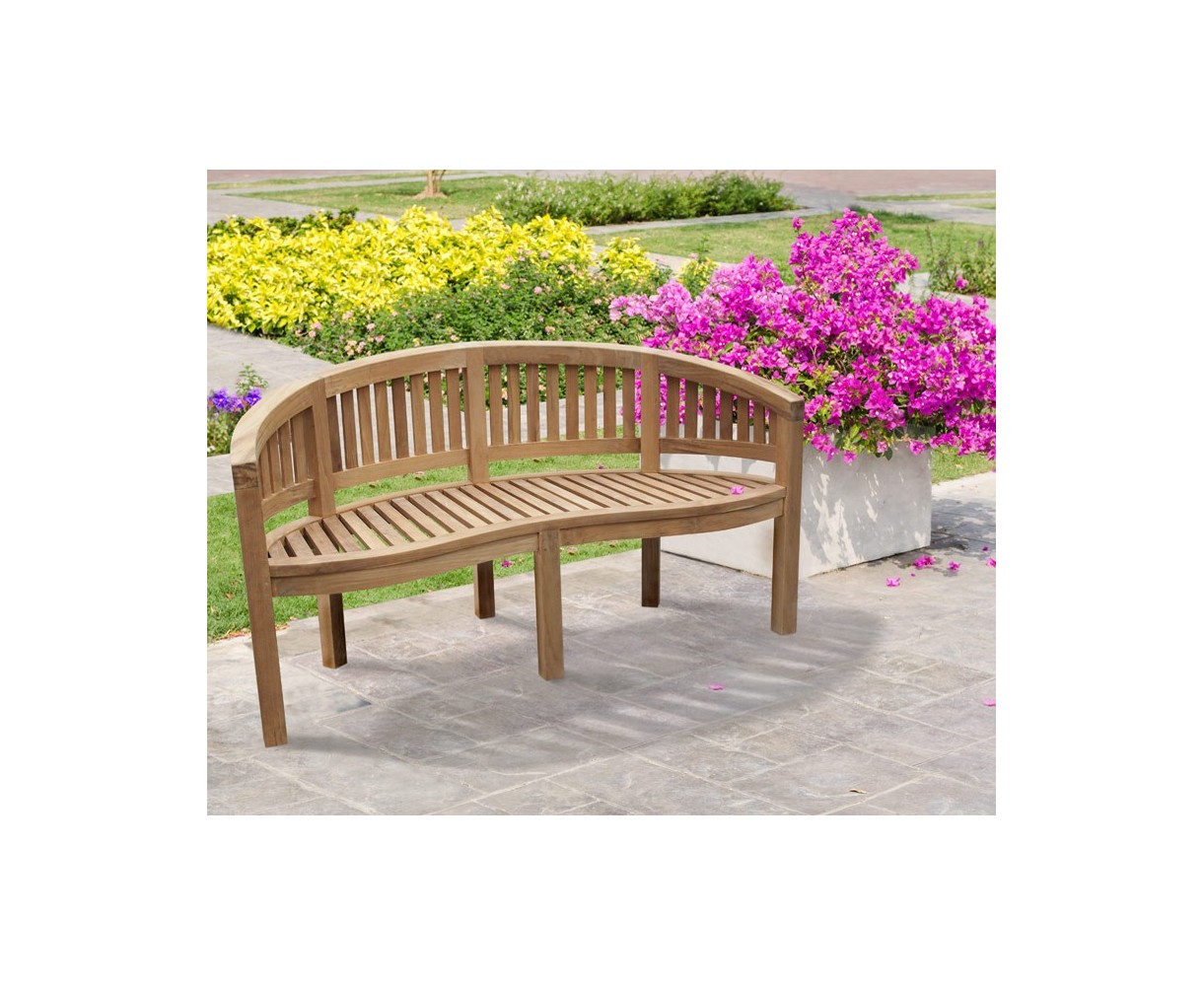 Teak Banana Bench