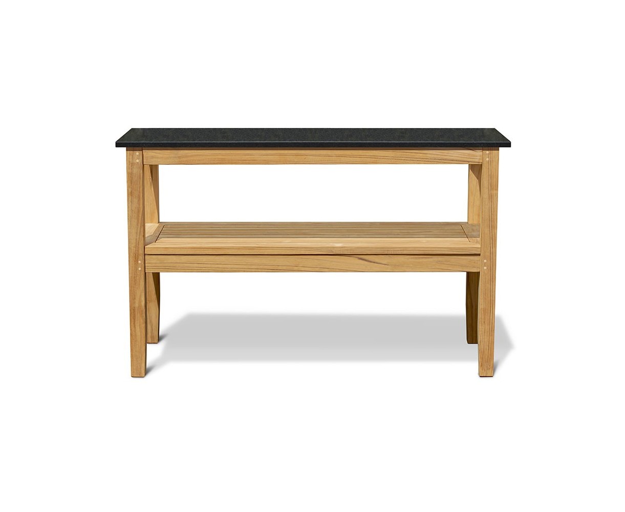 Aria Patio Buffet Table, Outdoor Teak Console Table