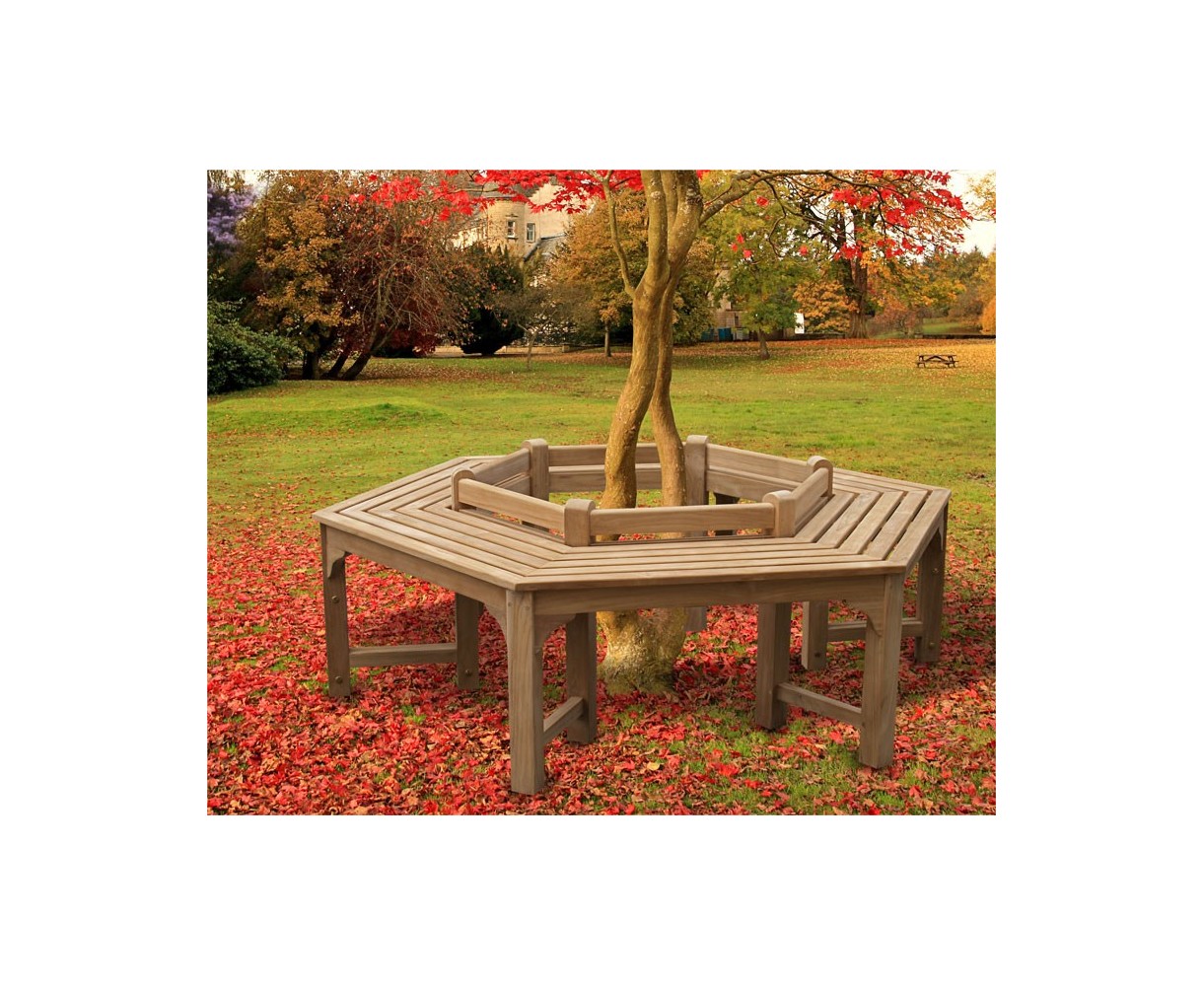 Round Benches | Teak Circular Tree Bench | Half Tree Bench