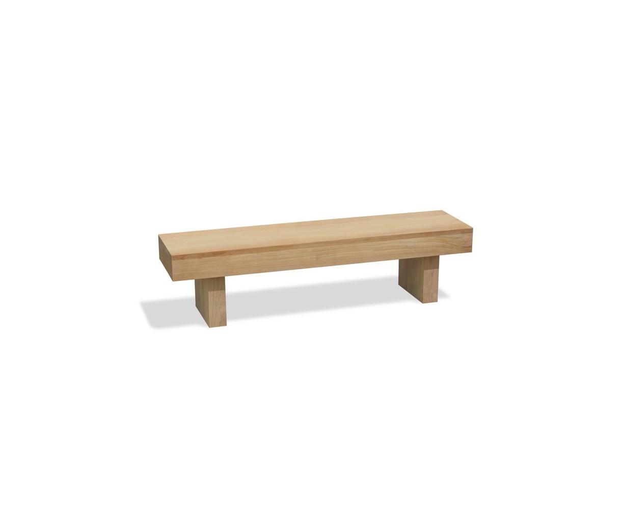 Woodland Teak Backless Garden Bench 1.8m