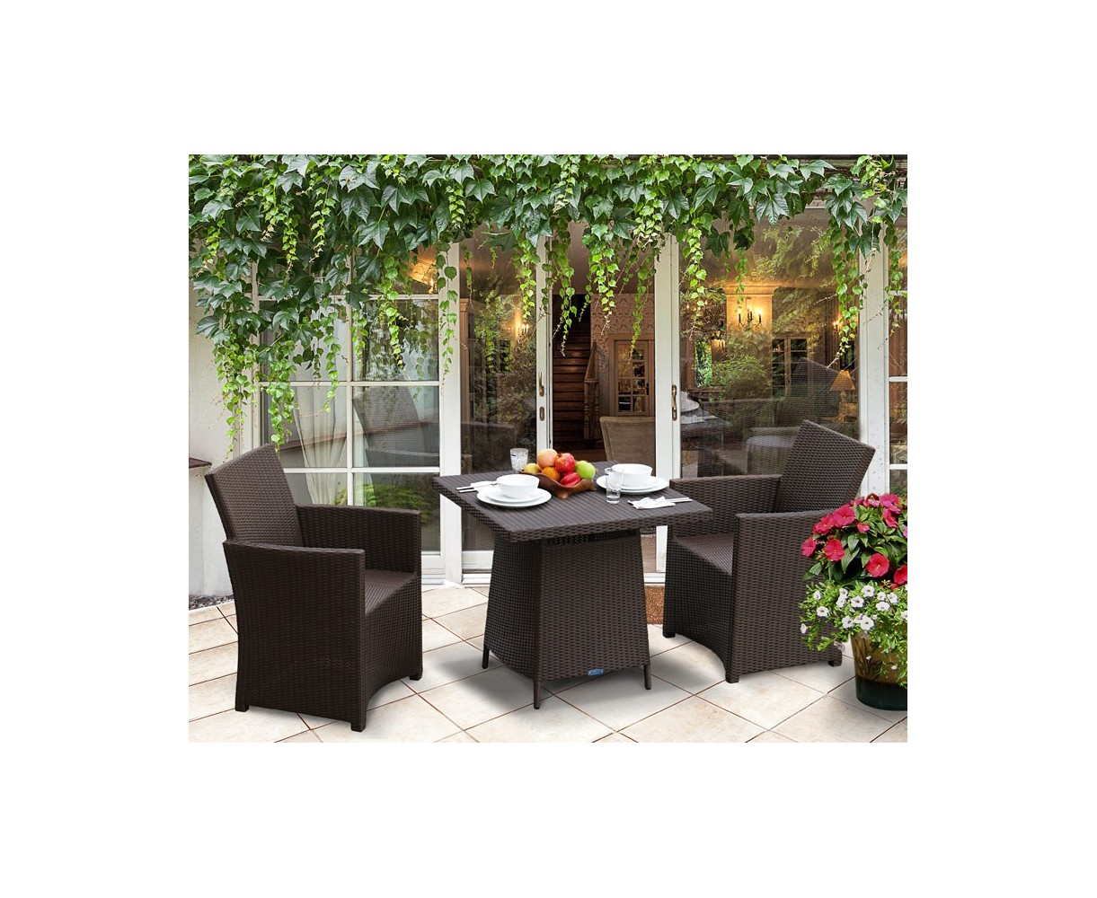 Eclipse Rattan 2 Seat Dining Set - All Weather