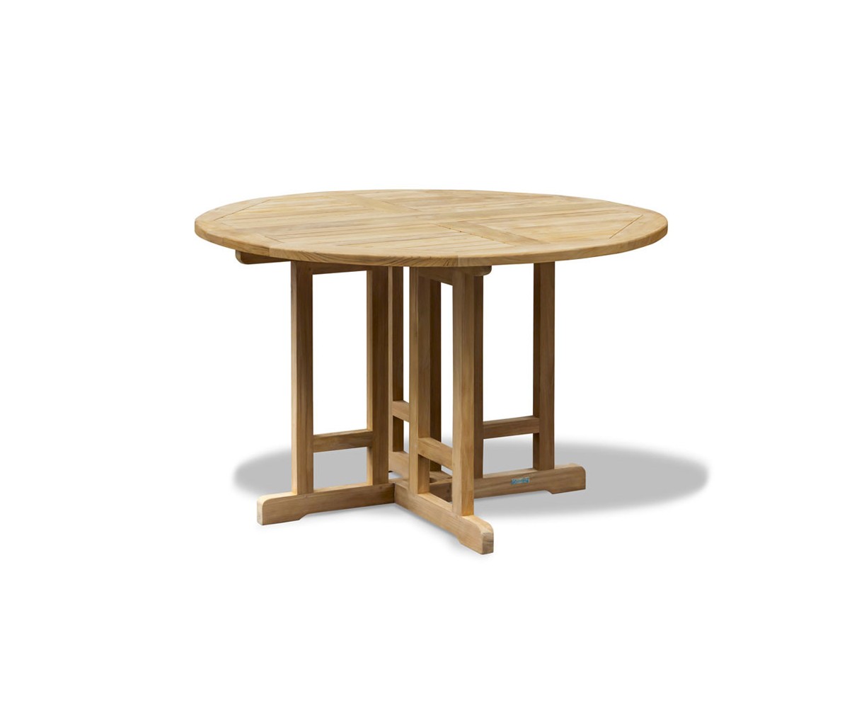 Berrington Teak Folding Round Gateleg Table - 120cm