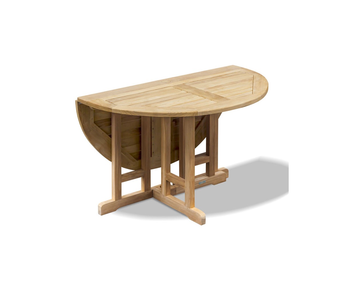 Berrington Teak Folding Round Gateleg Table - 120cm