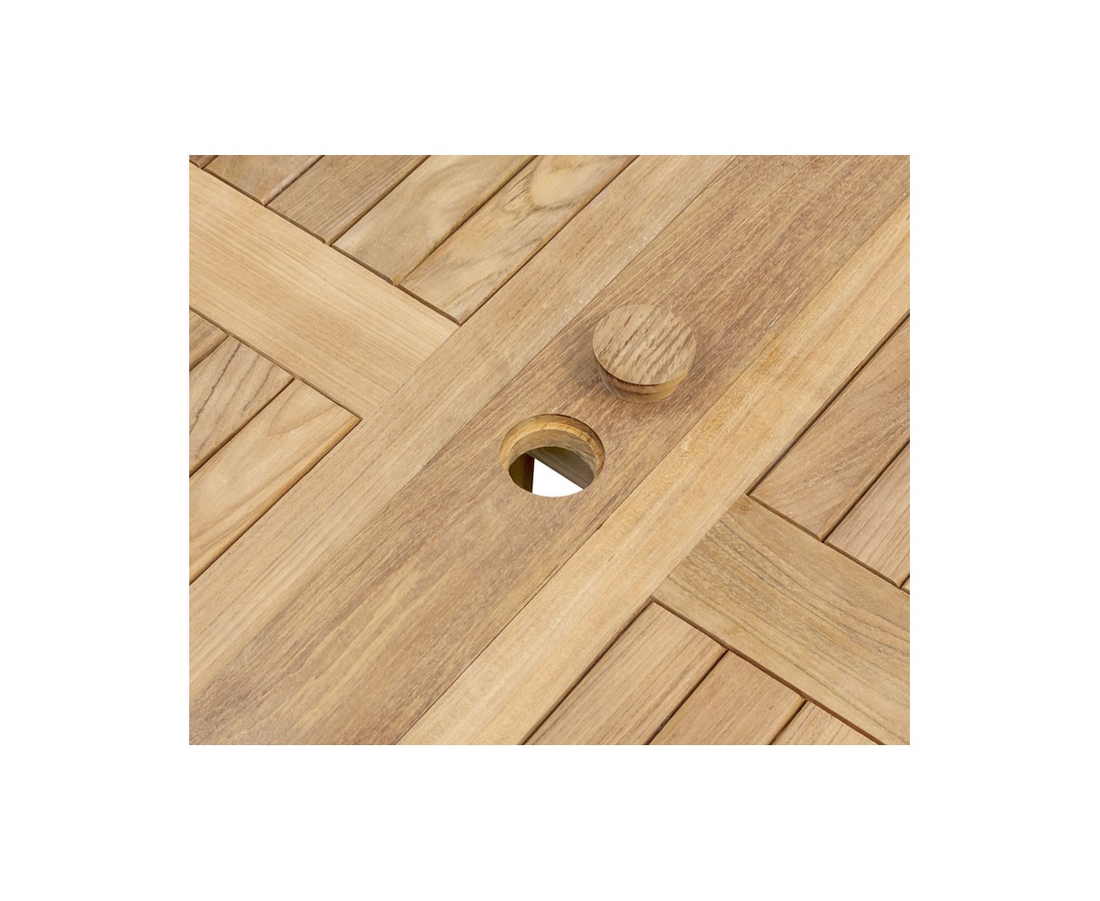 Berrington Teak Folding Round Gateleg Table - 120cm