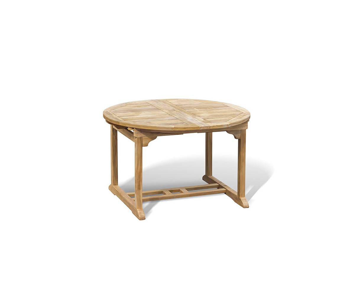 Brompton Teak Double-Leaf Extendable Garden Table 120-180cm