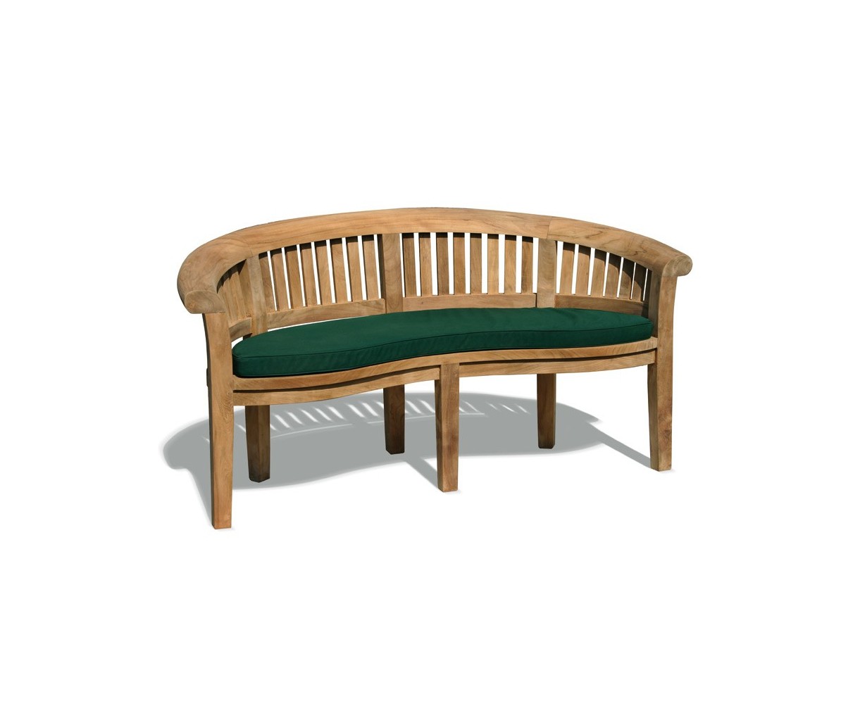 Super-Deluxe Teak Banana Bench | Peanut Bench