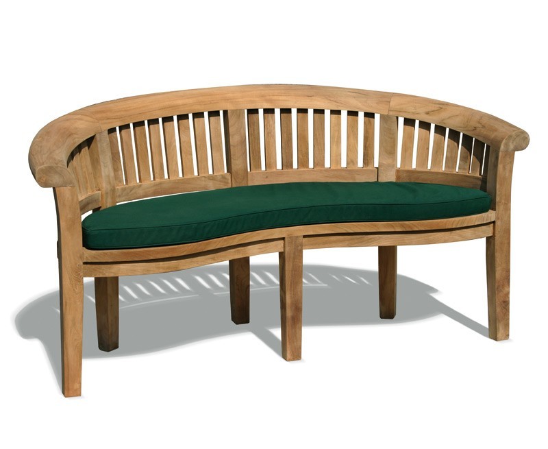 Super-Deluxe Teak Banana Bench | Peanut Bench