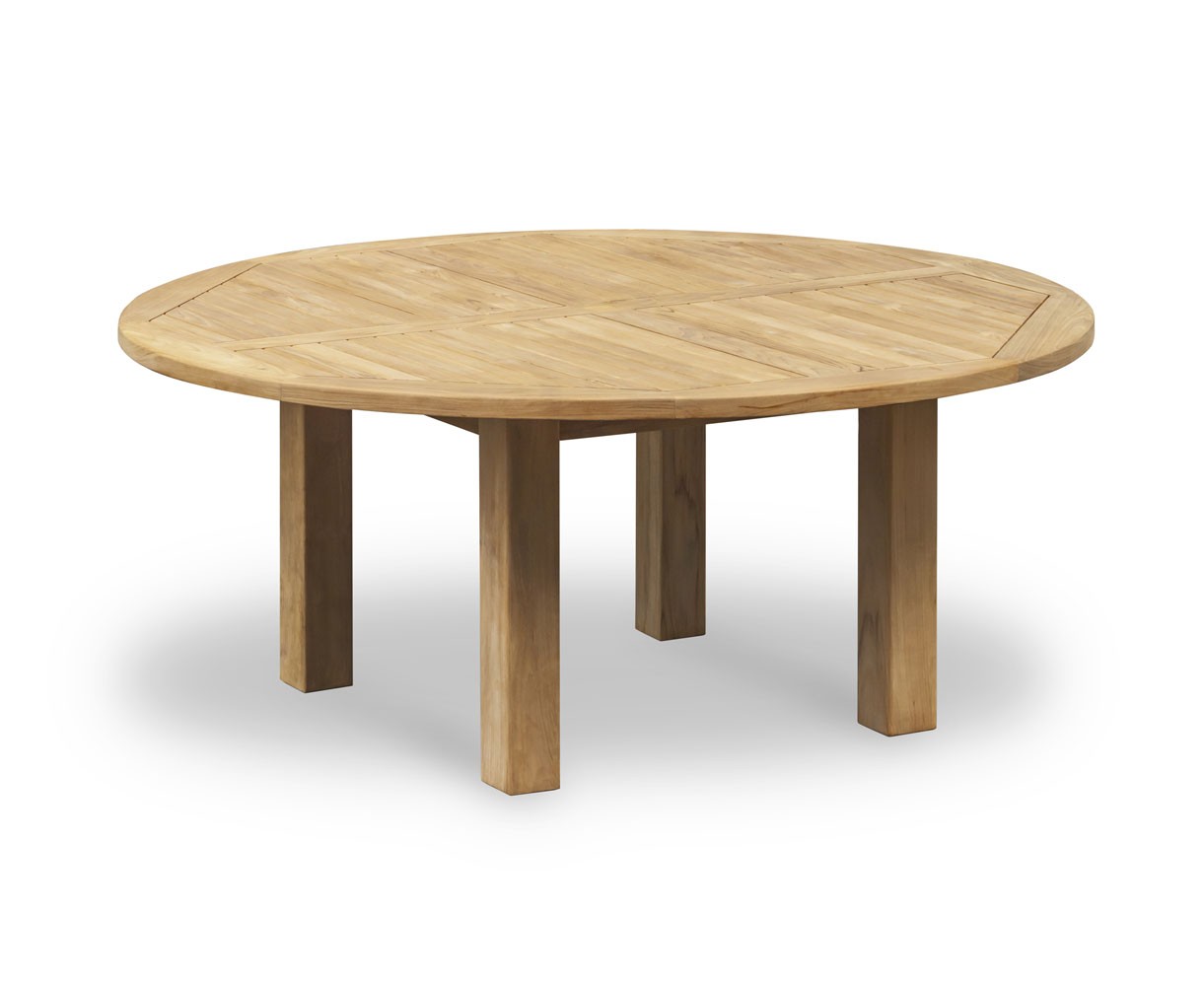 Titan NEW Teak Garden Circular Dining Table-1.8m
