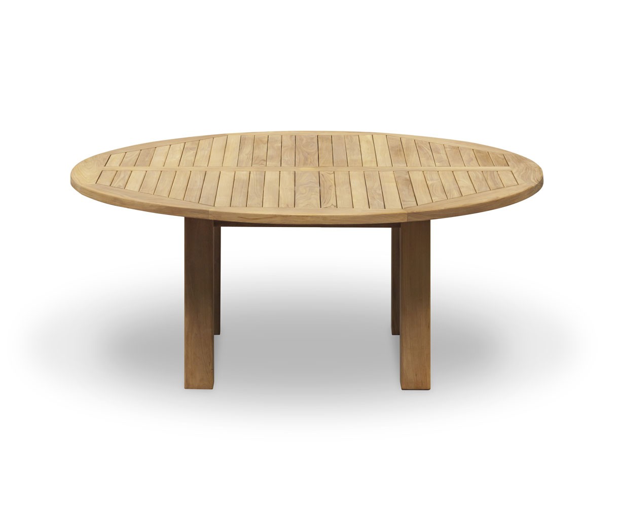 Titan NEW Teak Garden Circular Dining Table-1.8m