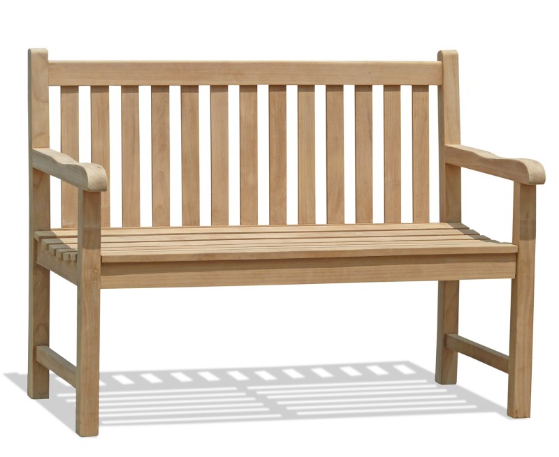 Windsor Teak 4ft Garden Bench | Small Outdoor Bench