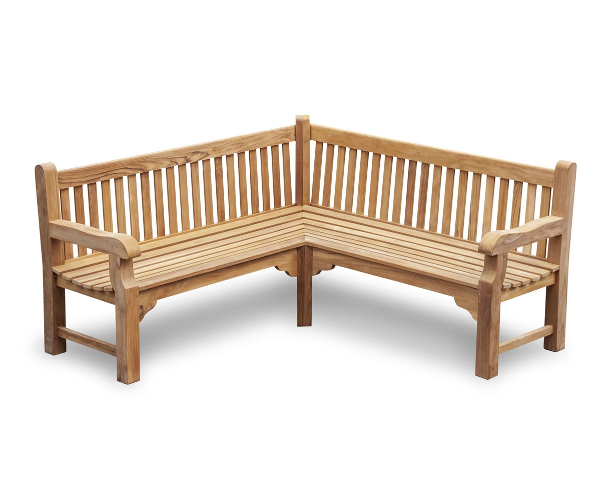 Balmoral Teak 1.8m Corner Garden Bench