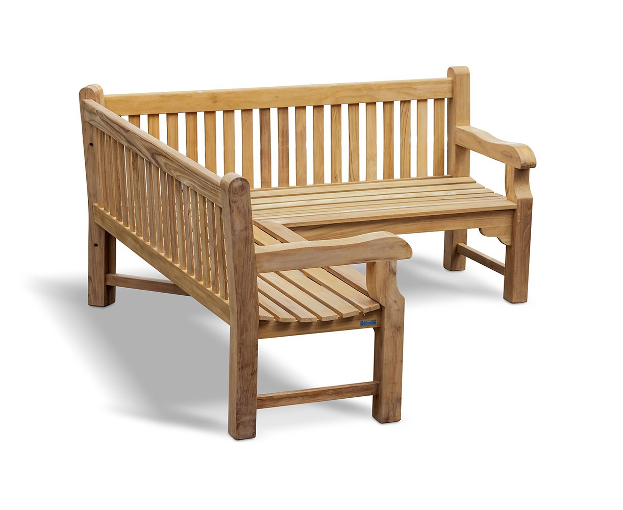 Balmoral Teak 1.8m Corner Garden Bench