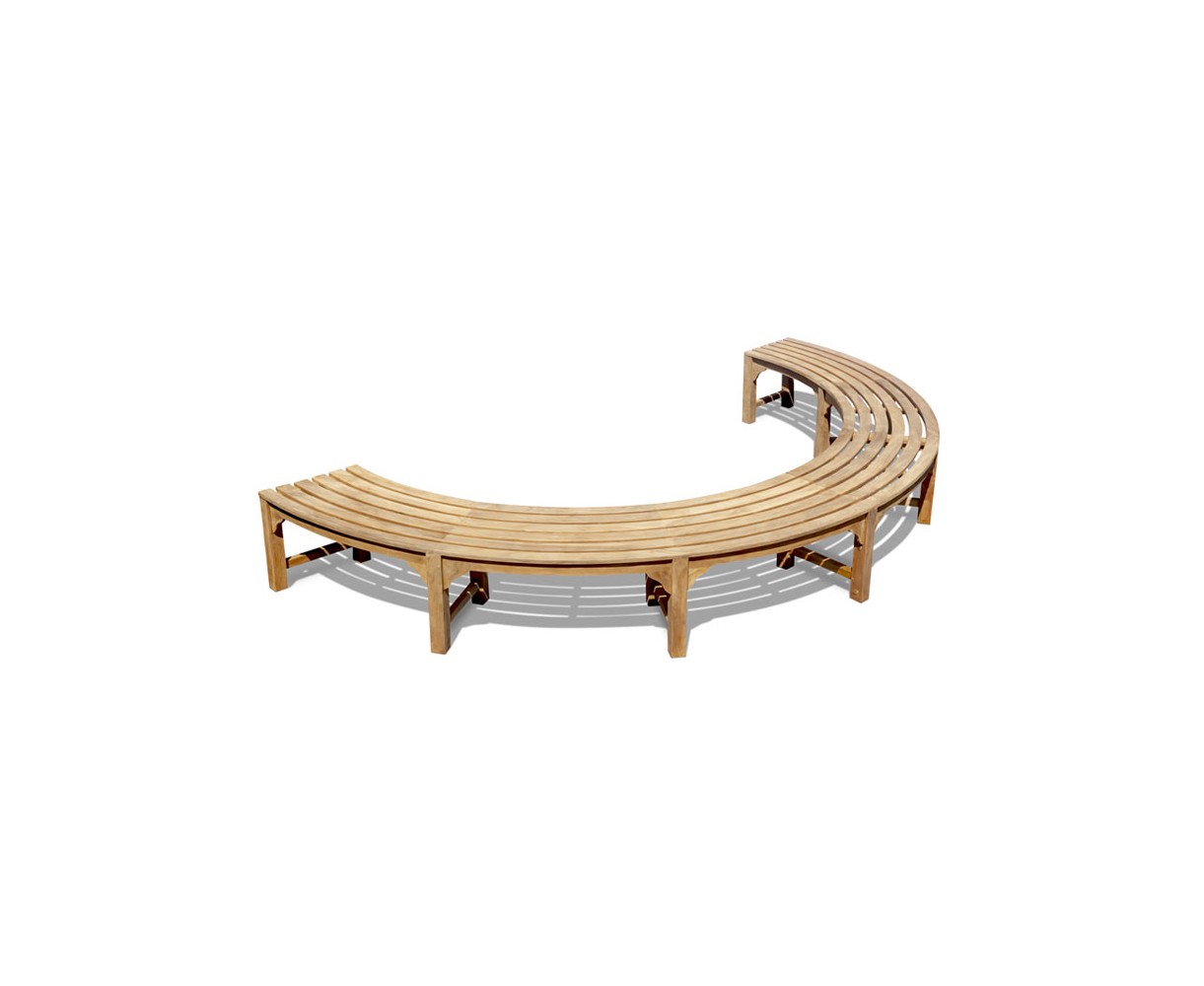 Round Benches | Teak Circular Tree Bench | Half Tree Bench