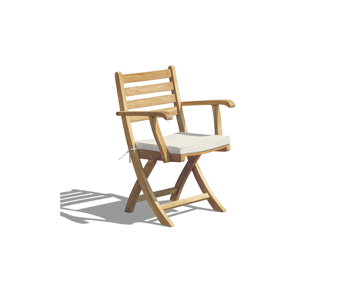 Suffolk Low Back Teak Folding Armchair