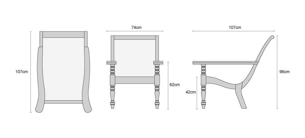 Planters Chair - Teak Wood